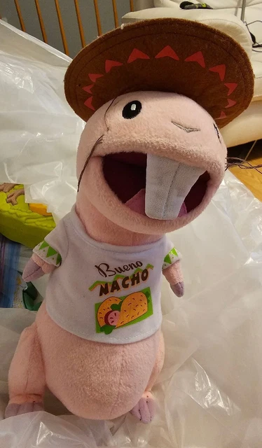 DISNEY KIM POSSIBLE'S Talking Bueno Nacho Rufus Mole-Rat Plush Toy ...
