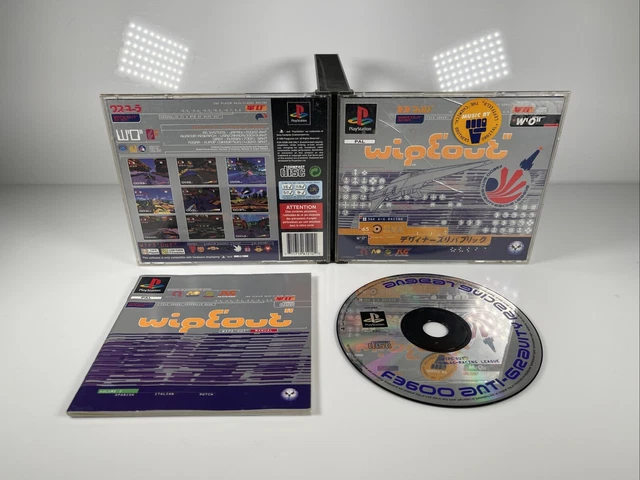 WIPEOUT - PLAYSTATION - PS1 - CIB - Grande Boîte Première Édition VGC ...