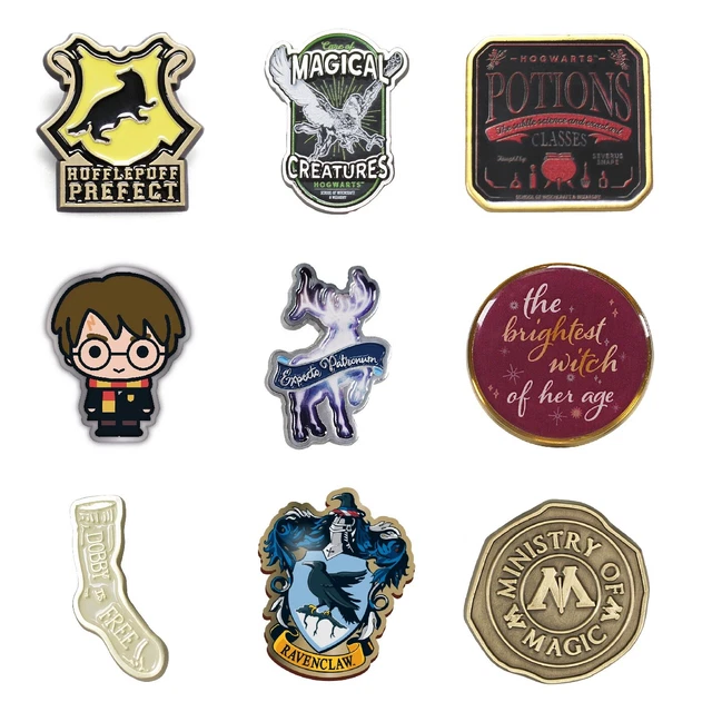 GENUINE HARRY POTTER Logo Pin Badge Hogwarts Muggles 9 3/4 Quidditch ...
