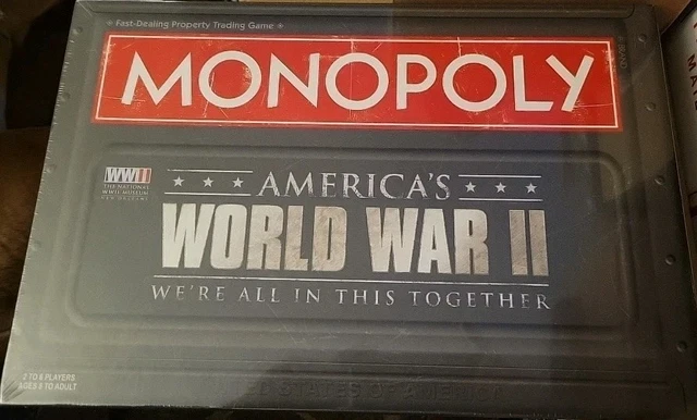 WORLD WAR II WW2 Monopoly Game Collectors Edition Hasbro Sealed NIB £37 ...