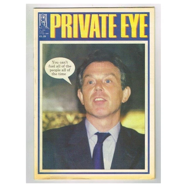 PRIVATE EYE MAGAZINES No.1011 22 September 2000 mbox2163 "You Can't ...