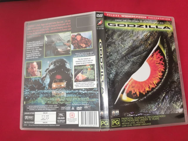 GODZILLA 1998 DVD Region 4 Sci-Fi Action Adventure Matthew Broderick ...