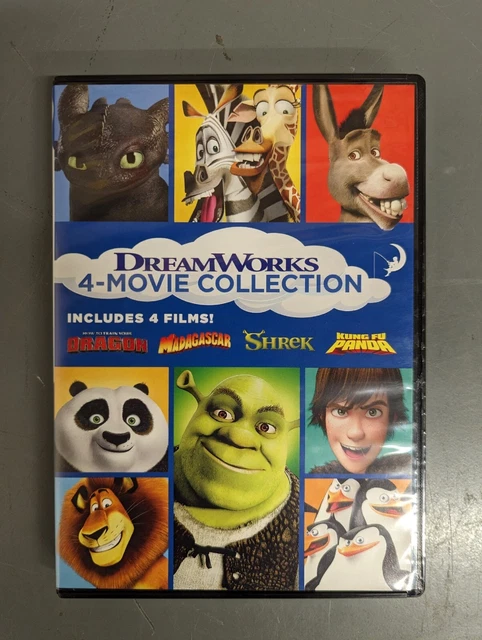 DREAMWORKS 4-MOVIE COLLECTION - Shrek, Madagascar, Kung Fu Panda ...