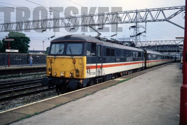 35MM SLIDE BR British Rail Electric Loco Class 87 87004 1996 Original £ ...