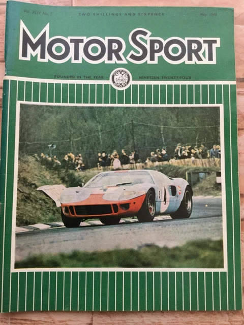 MOTOR SPORT MAGAZINE - May 1968 - Rover 3000-5, Sebring 12 hour, BOAC ...