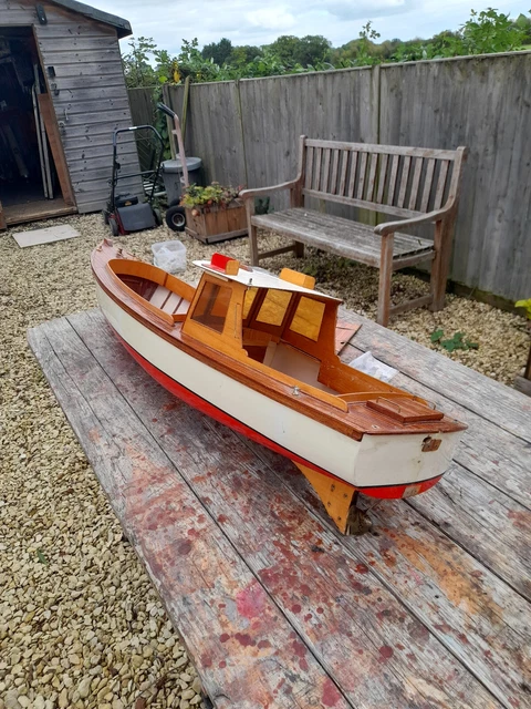KRICK VICTORIA MODEL launch boat for radio control & steam engine R/C £ ...