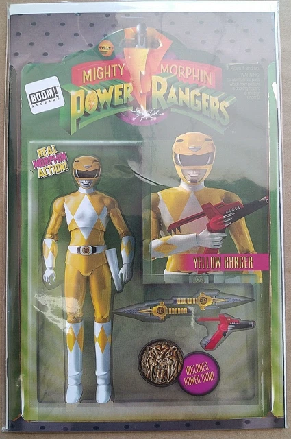 MIGHTY MORPHIN POWER Rangers MMPR yellow ranger 5 action figure variant ...