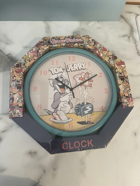 TOM & JERRY analog wall clock Hanna Barbera official Warner Bros. £11.95 - PicClick UK
