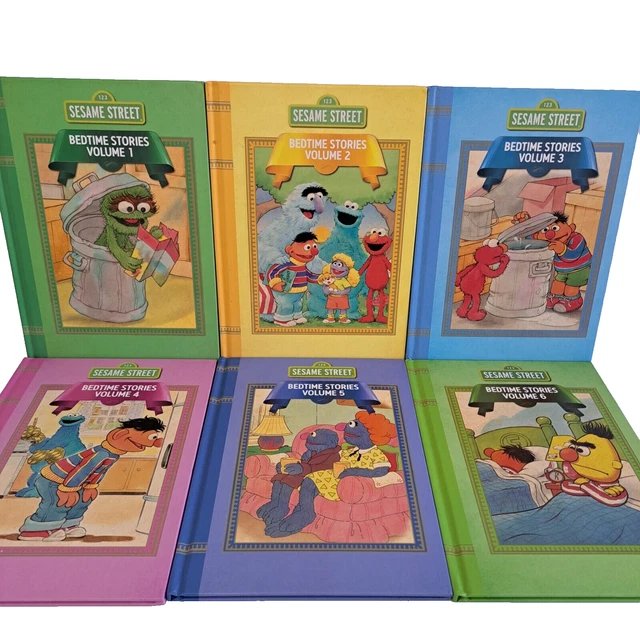 SESAME STREET BOOK Bundle Bedtime Stories Volume 1-6 Hardcover ...