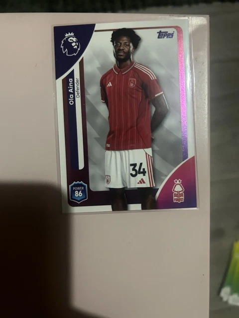 TOPPS PREMIER LEAGUE 2025/2026 Ola Aina Nottingham Forest Base Card £1. ...