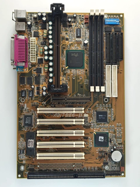 ABIT BE6-II RAID Intel 440BX Seattle Slot 1 , AGP retro gaming $145.00 ...