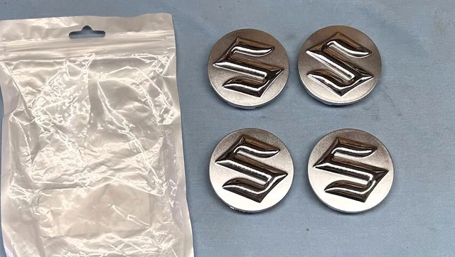 SUZUKI ALLOY WHEEL Centre Caps. 4 x 54mm. VITARA, SWIFT, ALTO, IGNIS ...