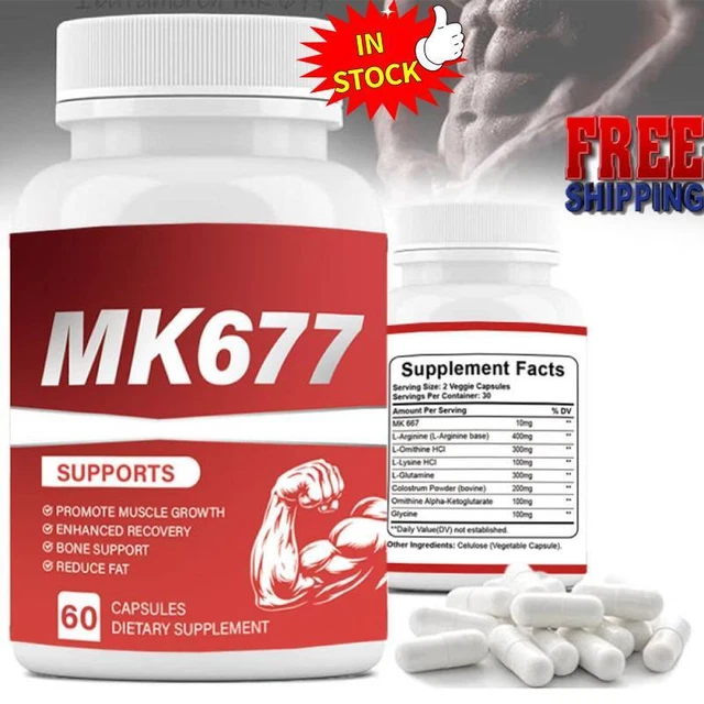 60 CAPSULES MK-677 Male Enhancement, Energy,Stamina Men's Health IN ST ...