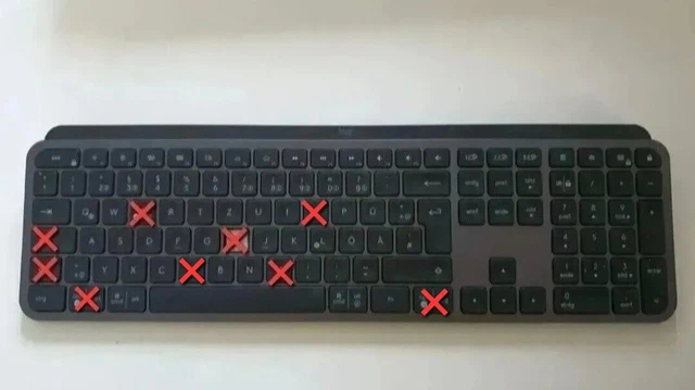 ORIGINAL LOGITECH MX Keys & Mx Keys Plus Ersatz-Tasten mit Tasten ...