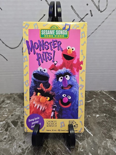 SESAME STREET SONGS Monster Hits! (1990) No Poster. Very Clean Tape £12 ...