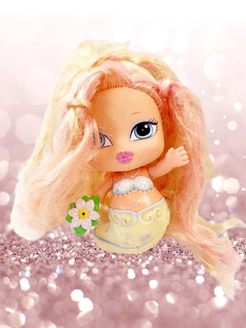 BRATZ BABYZ MERMAIDZ Bubble Butterflies Doll 4" Blonde Hair 2001 MGA ...