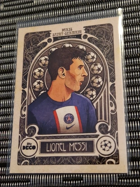TOPPS DECO UEFA Champions League 2022-23 Lionel Messi Artistry Insert ...