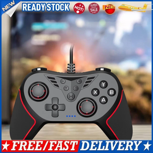 USB WIRED GAME Controller Gamepad Joystick for Switch Console PC (Black ...