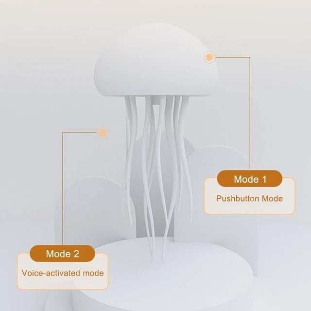 LED JELLY FISH Light Lamp Voice Control LED Floating Jellyfish Lamp ...