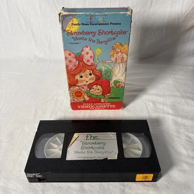 STRAWBERRY SHORTCAKE MEETS The Berrykins, FHE, 1985, VHS 60 Minutes £18 ...