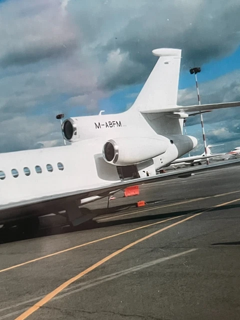 PLAQUE FEU DE l'avion Dassault Aviation Falcon F7X M-ABFM encadrée EUR 50,00 - PicClick FR