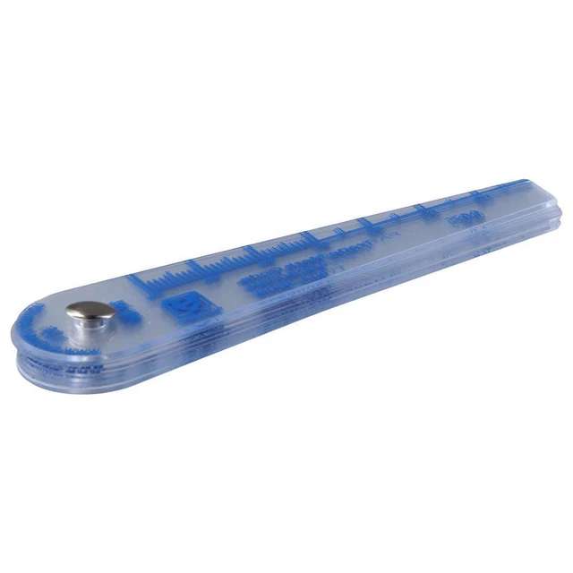 13 BLADES GAP Measuring Tool Plastic Measuring Width/Thickness Spark ...
