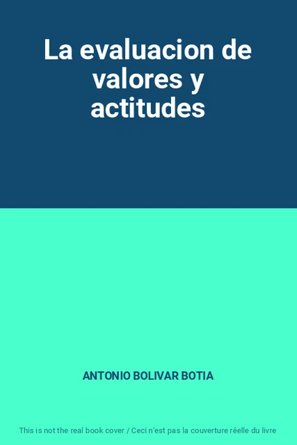 LA EVALUACION DE valores y actitudes EUR 54,99 - PicClick FR