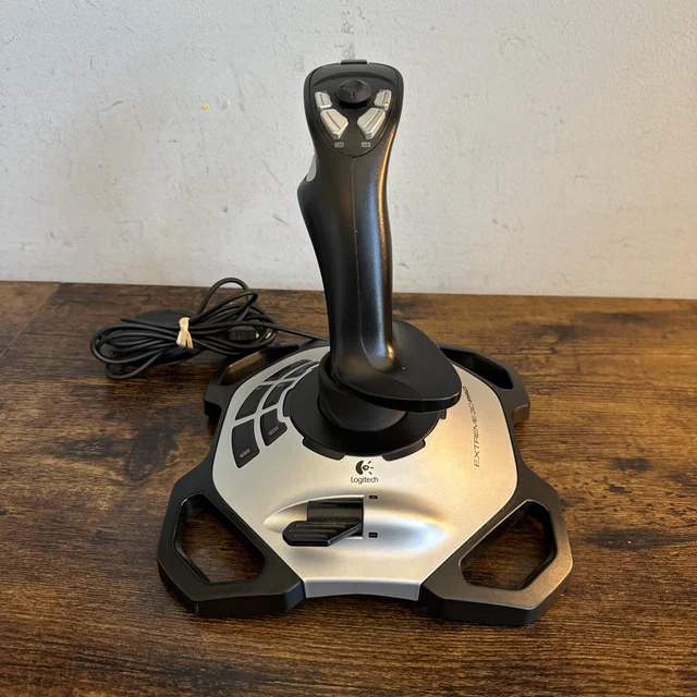 LOGITECH EXTREME 3D Pro Computer Joystick Flight Simulator Controller J ...