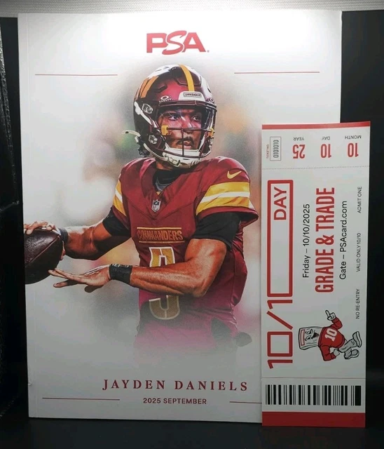 PSA MAGAZINE SEPTEMBER 2025 Jayden Daniels + PSA 10/10 DAY Ticket NEW £ ...