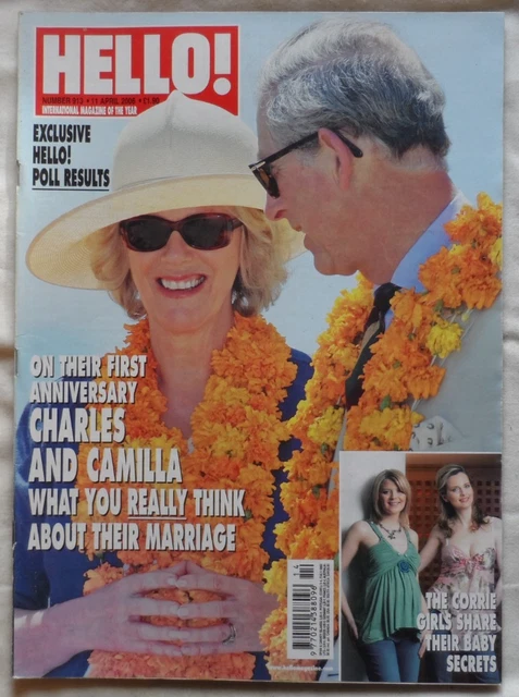 HELLO! MAGAZINE 11TH April 2006, First Anniversary Of Charles And ...