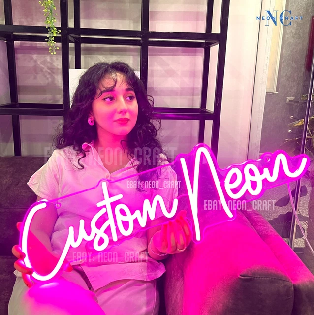 PERSONALIZED NEON SIGN Custom LED Neon Name Sign Custom Acrylic Logo ...