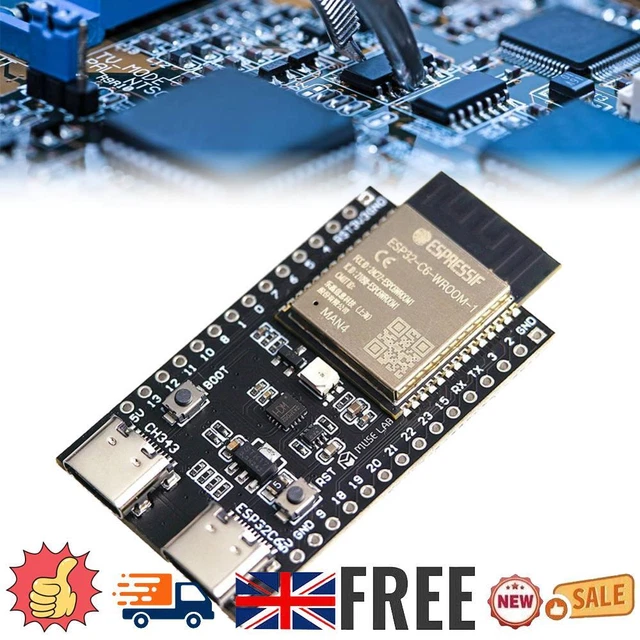 Esp32 C6 Minimum System Board Dual Type C Esp32 C6 Wroom 1 Demo Board Risc V £858 Picclick Uk