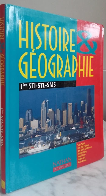1998 HISTORY & Geography 1ère Sti / Stl / SMS Nathan Paris IN4 Illustre ...