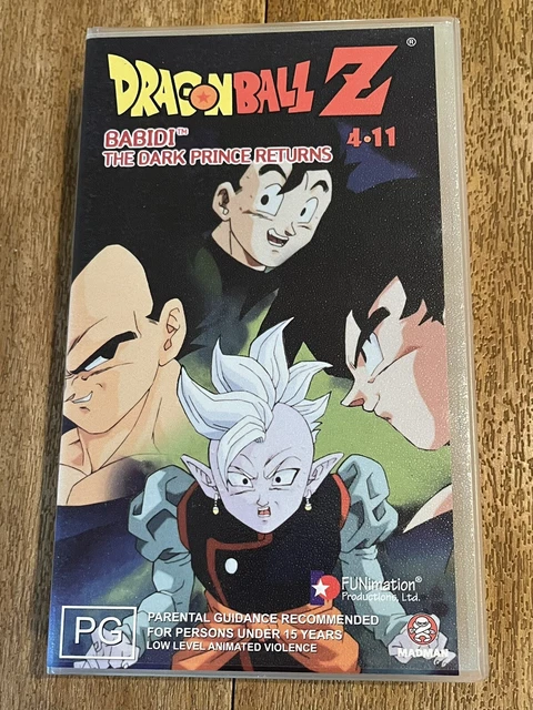 DRAGON BALL Z VHS 4.11 Babidi The Dark Prince Returns Video Tape Madman ...