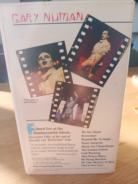 GARY NUMAN THE Berserker Tour UK PAL Retail VHS Video £11.86 - PicClick UK