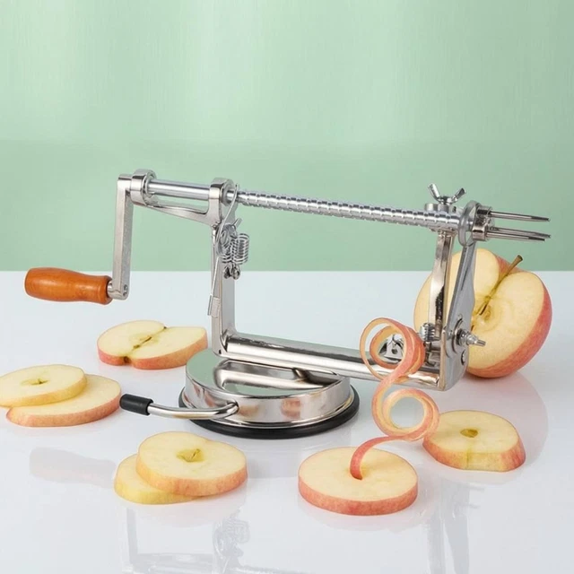 APPLE FRUIT SKINNER Corer 3 in 1 Manual Crank Apple Fruit Skinner Metal ...