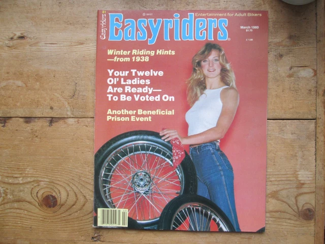 EASYRIDERS MOTORCYCLE MAGAZINE march 1980 iconic vintage mag david mann ...
