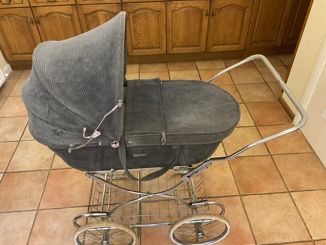 MARMET 1980S VINTAGE pram in grey corduroy £79.00 - PicClick UK