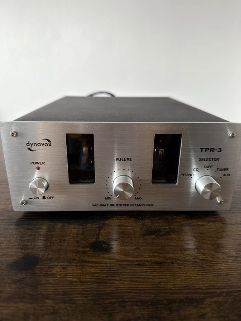 DYNAVOX TPR-3 PRÉAMPLIFICATEUR à Lampes - Argent EUR 80,00 - PicClick FR