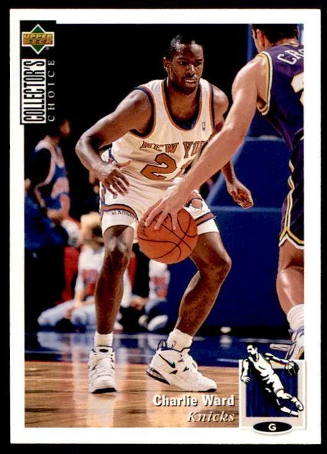1994-95 CHOIX DU Collecteur Deck Supérieur Charlie Ward New York Knicks ...