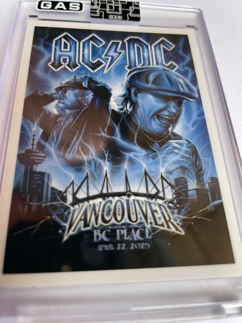 AC/DC POWER UP tour 2025 trading card vancouver EUR 75,00 - PicClick FR