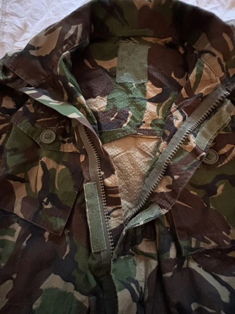 WOODLAND BRITISH ARMY Military DPM Combat Smock - Size 190/104 £30.00 ...