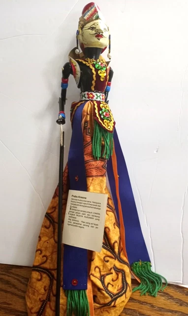 WOOD STICK PUPPET Made In Indonesia 13'' $69.99 - PicClick