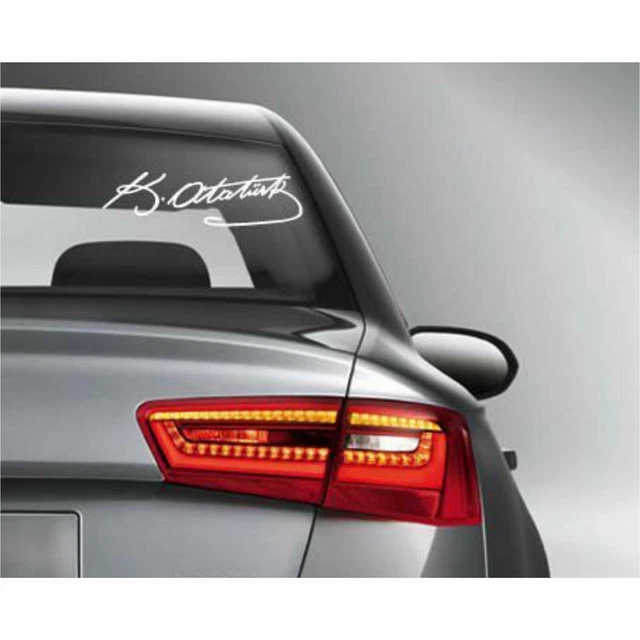ATATÜRK SIGNATURE IMZA car sticker laptop wall tattoo sticker turkiye ...