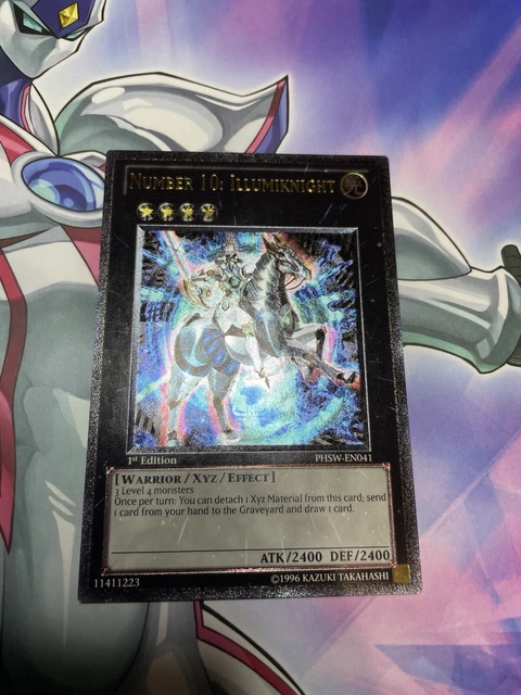 YU-GI-OH NUMBER 10: Illumiknight PHSW-EN041 Ultimate Rare 1st Edition ...