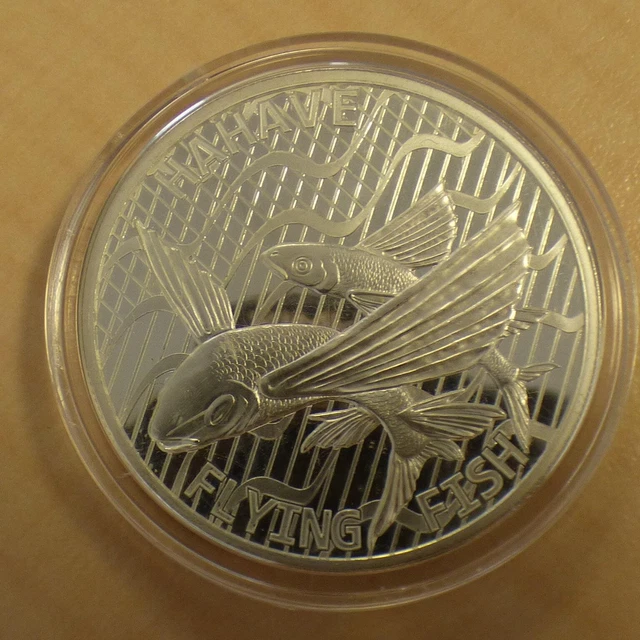 BARBADOS 1 DOLLAR Flying Fish 2020 1 oz silver 99.9% EUR 52,97 ...