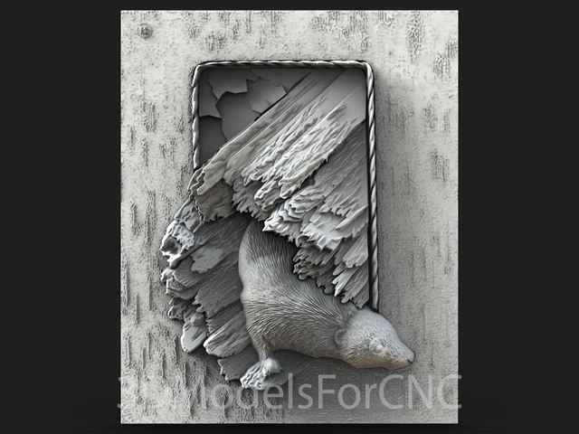 3d Model Stl File For Cnc Router Laser And 3d Printer Ferret £2 47
