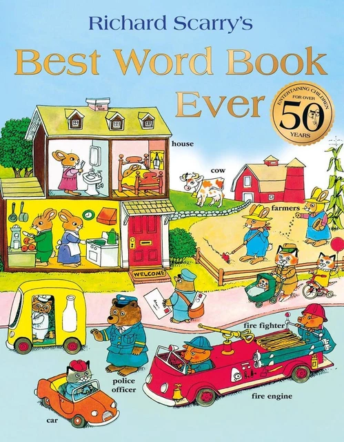 BEST WORD BOOK Ever by Richard Scarry (English) Paperback Book £14.00 ...