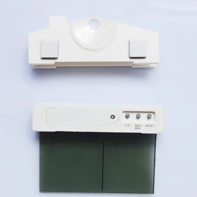LCD DIGITAL FENSTERTHERMOMETER Hygrometer Indoor Outdoor Wetterstation ...