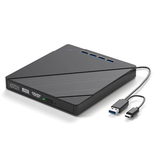 7 IN 1 External CD/DVD Drive Optical Drive CD/DVD Disk Drive Burner ...